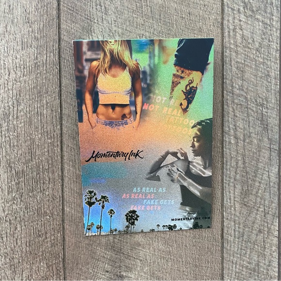 Bath & Body | Nwt Momentary Ink Geo Mountains Realistic Temporary ...